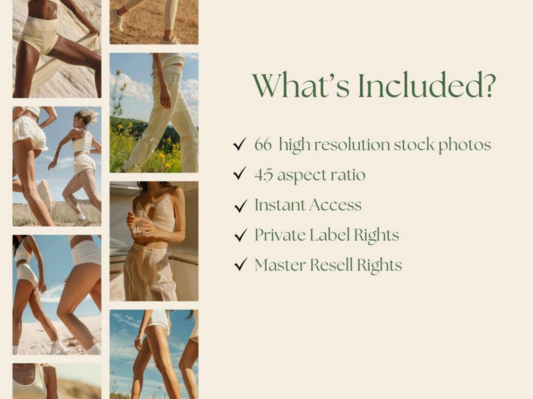 66 Active Lifestyle Stock Photos with MRR/PLR - Monday Products