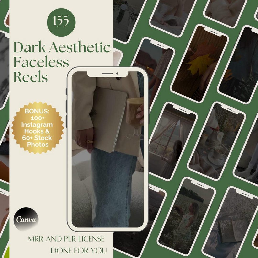 10000+ Aesthetic Faceless Reels Videos Bundle with MRR/PLR - Monday Products
