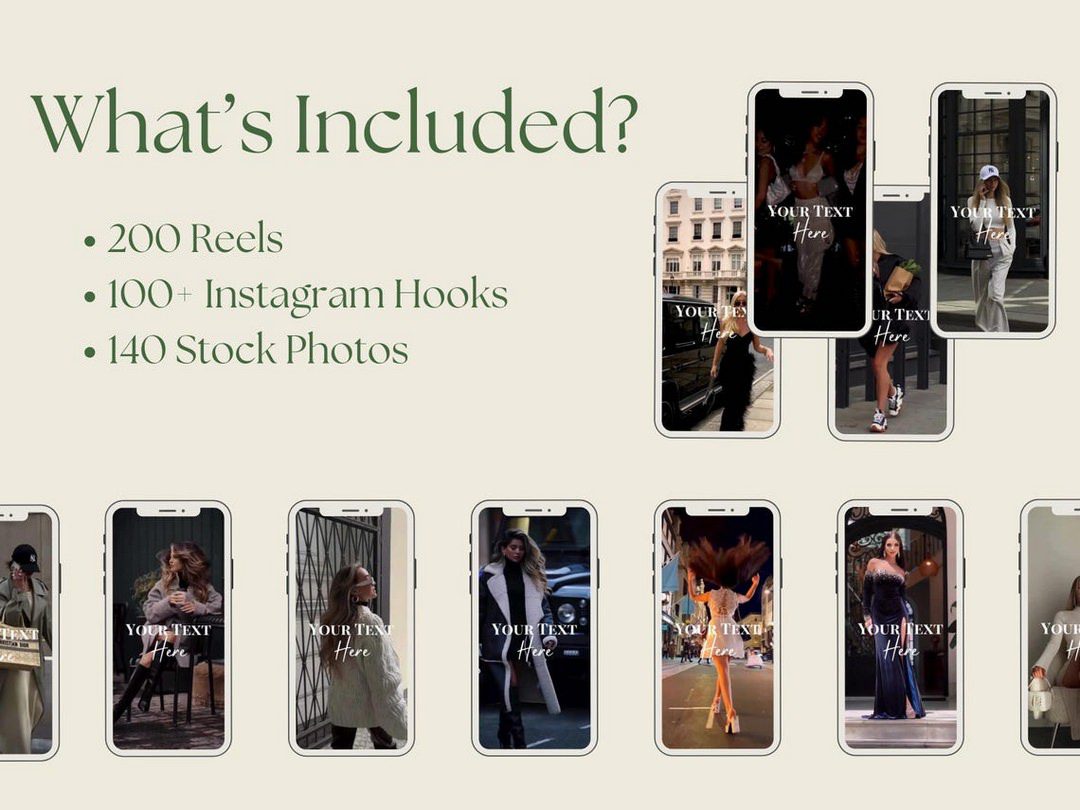 200 Luxury Lifestyle Faceless Reels Videos with MRR/PLR - Monday Products