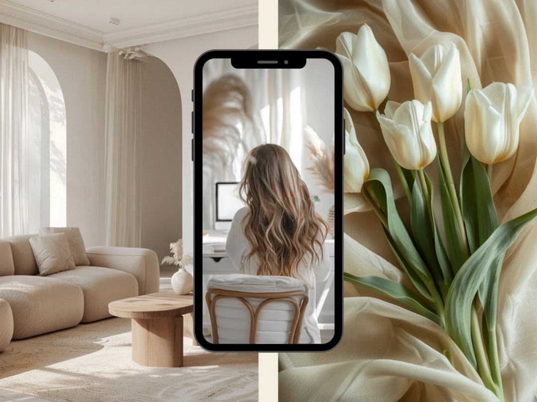 30 Neutral Aesthetic Stock Photos with MRR/PLR - Monday Products