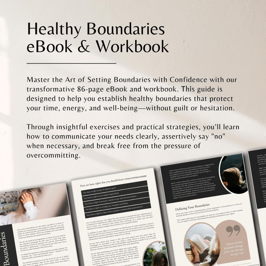 Done for You Healthy Boundaries Workbook with MRR/PLR - Monday Products